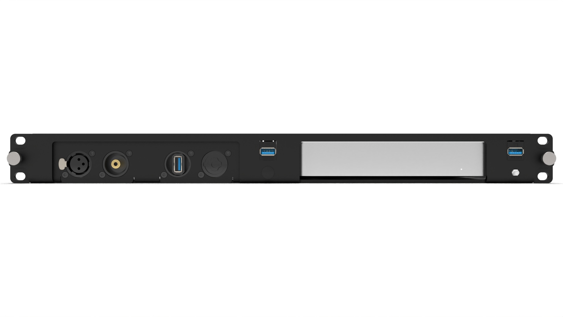 D-size connector panel for 4 conn. in Mac mini & Mac Studio rack mount ...