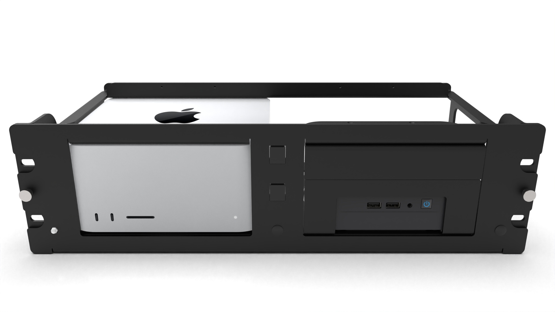 Bracket for high NUC10, NUC11, NUC12 or NUC13 in Mac Studio rack mount ...