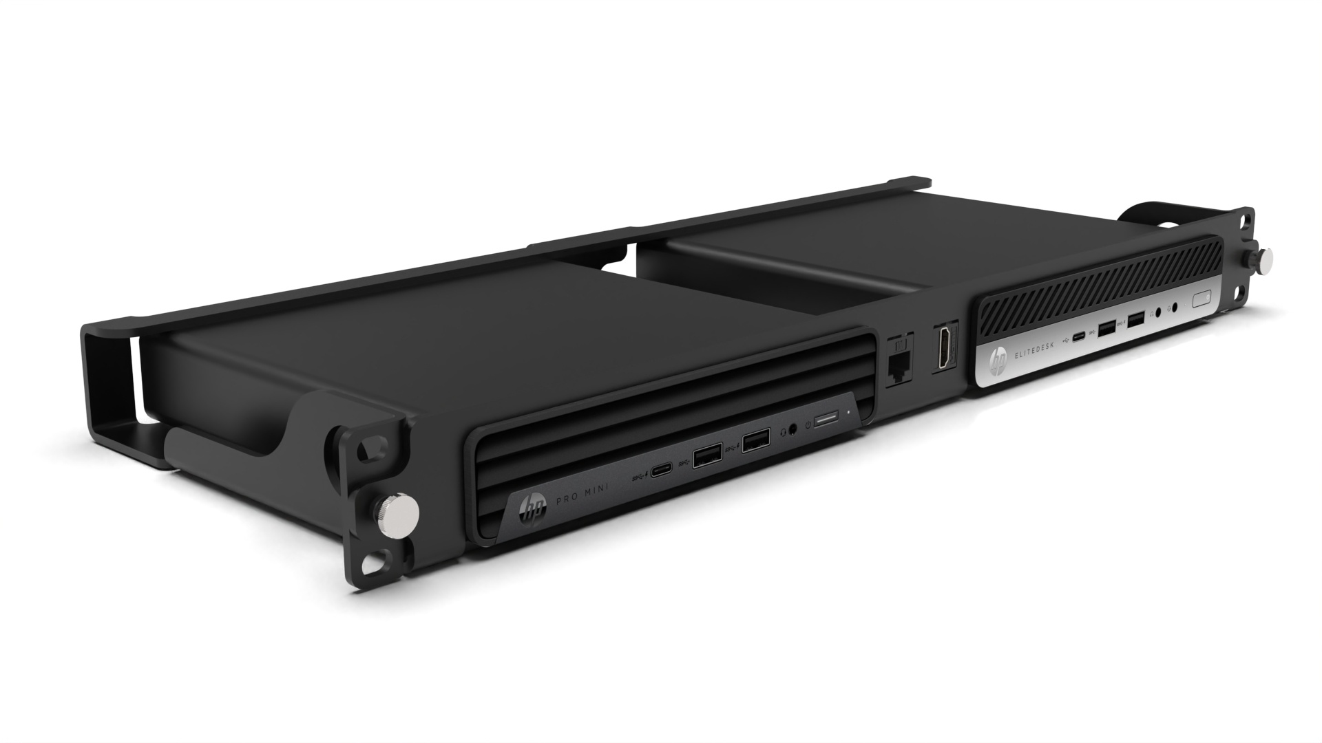 1U 19 inch HP mini rack mount for 2x HP mini - MyElectronics