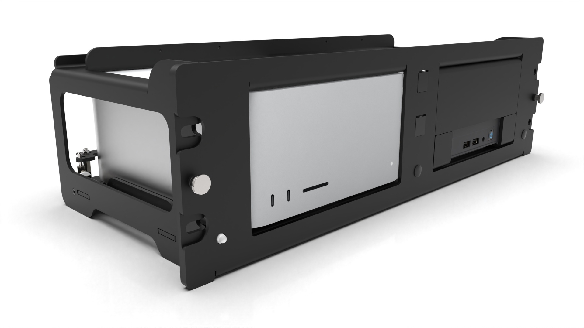 Mac Studio Rack Mount 19 inch for 1 Mac Studio & 1 'low' NUC ...