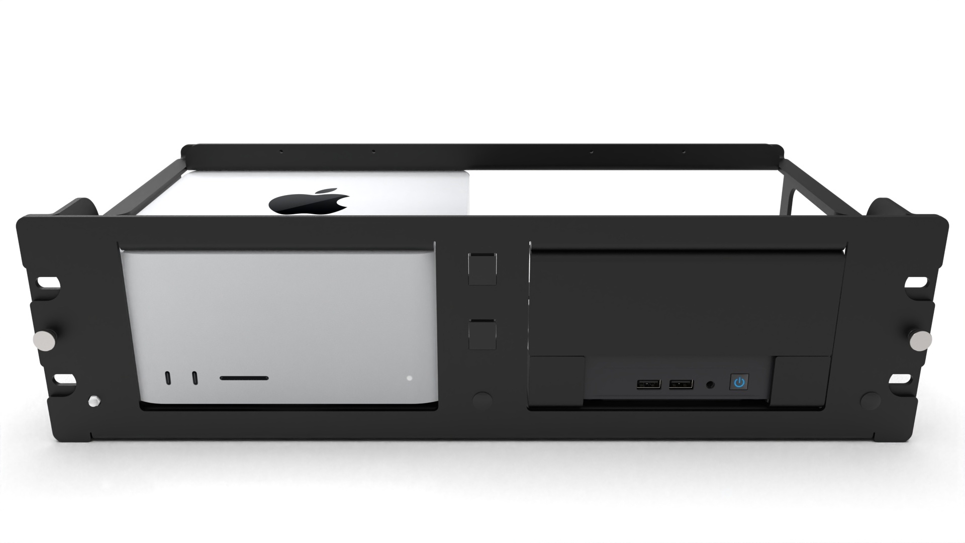 Mac Studio Rack Mount 19 inch for 1 Mac Studio & 1 'low' NUC ...