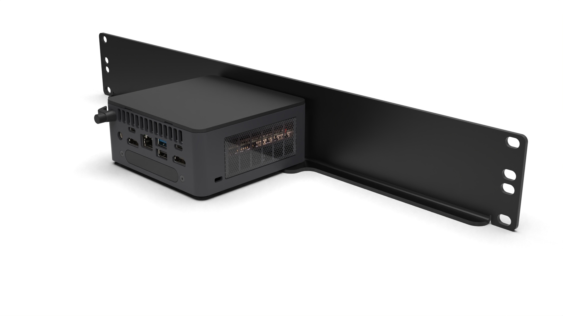 19 inch RackMount Kit 1.5U voor 1 NUC (Intel NUC MiniPC) - MyElectronics