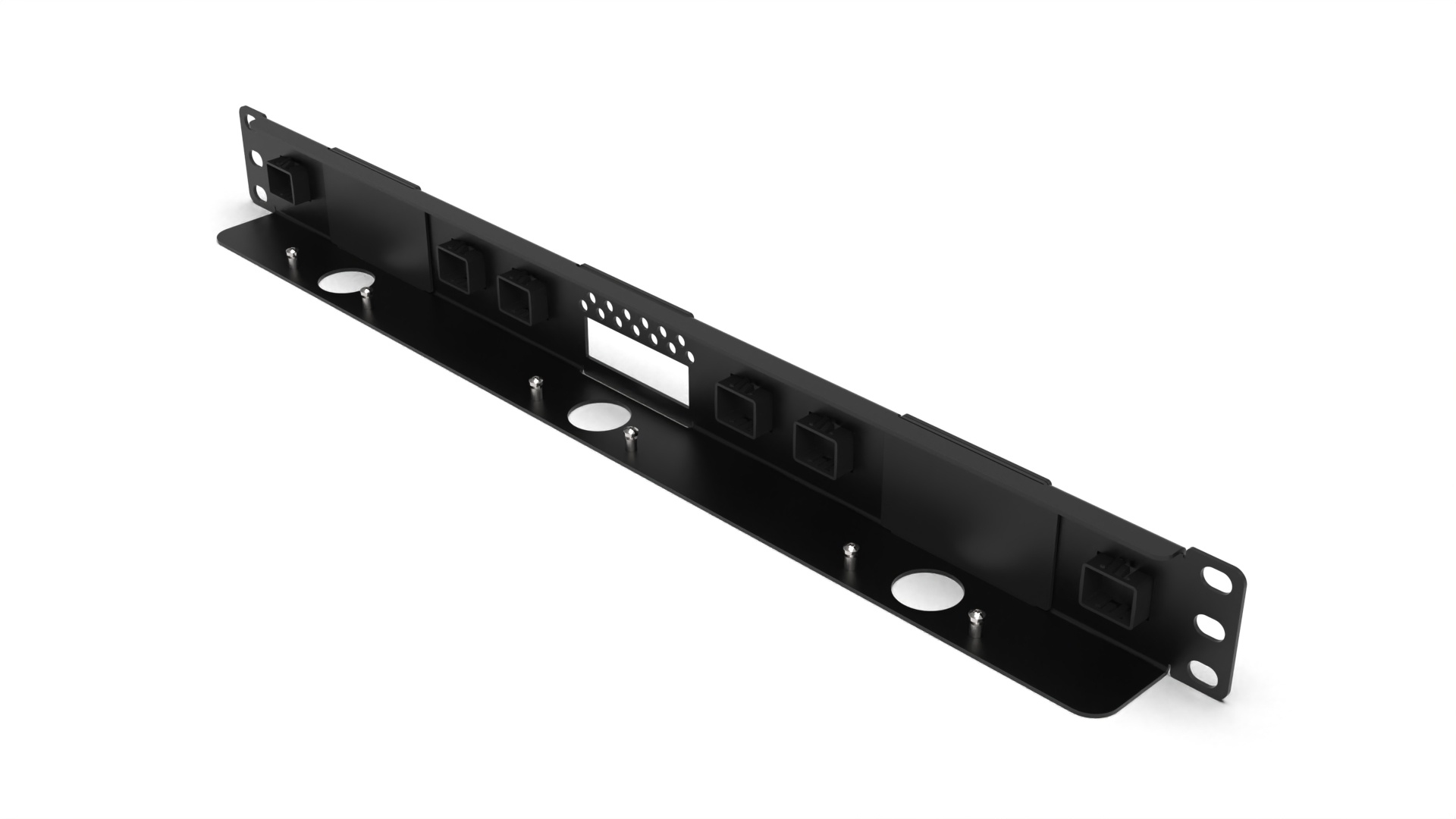 19 inch Rack Mount 1U for 1-3 Raspberry Pi, including 2x blind cover ...