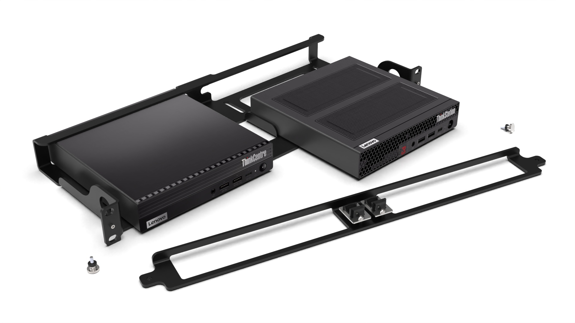 1U 19 inch rack mount for 2x Lenovo Tiny - MyElectronics