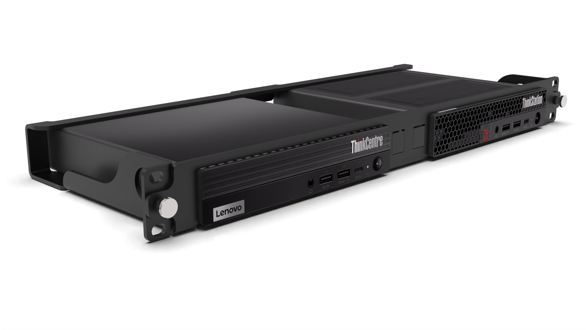 1U 19 inch rack mount for 2x Lenovo Tiny - MyElectronics