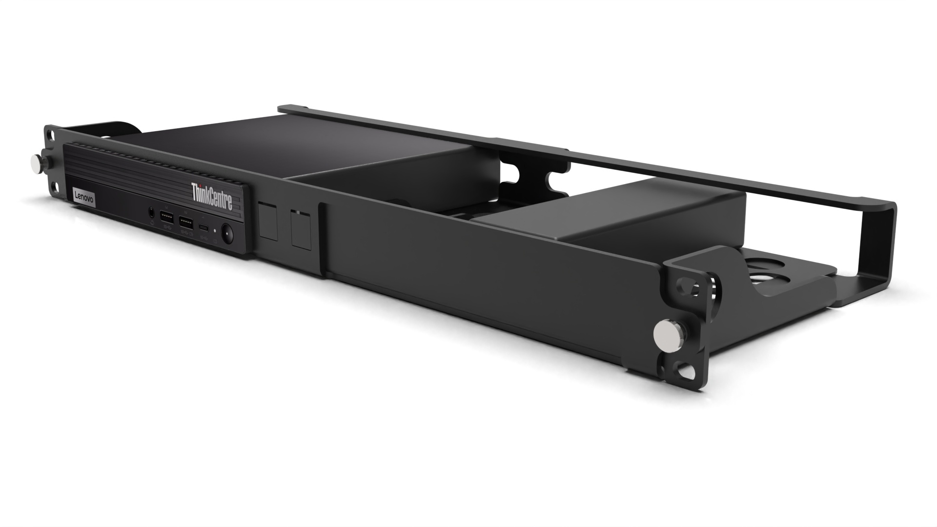 1U 19 inch rack mount for 2x Lenovo Tiny - MyElectronics