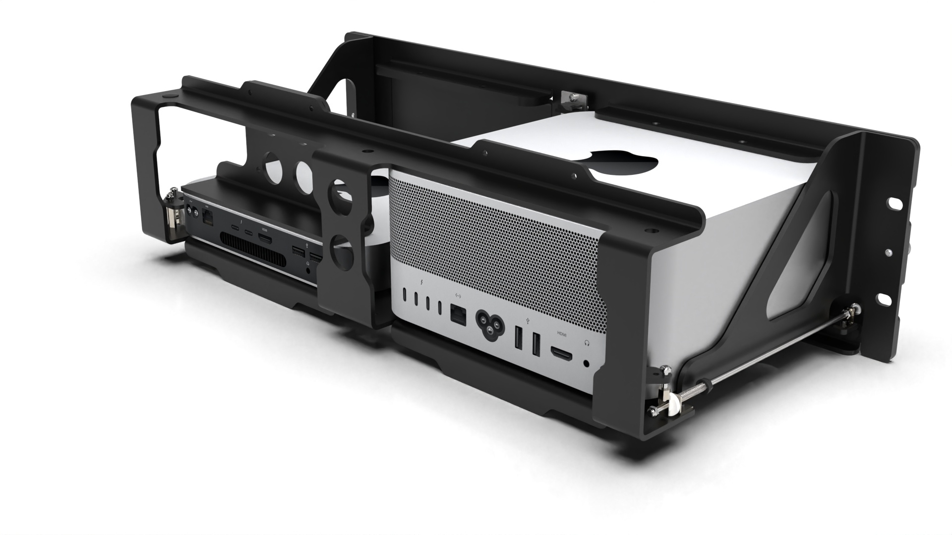 Mac Studio Rack Mount 19 inch for 1 Mac Studio & 1 Mac mini 2023 M2 ...