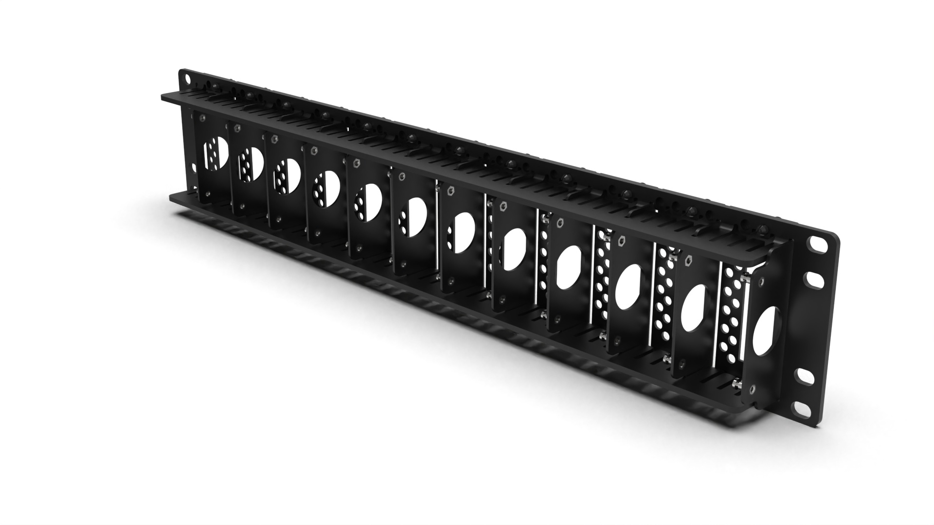 19 inch rack mount 2U for 12x RASPBERRY Pi - each Pi FRONT REMOVABLE! - MyElectronics