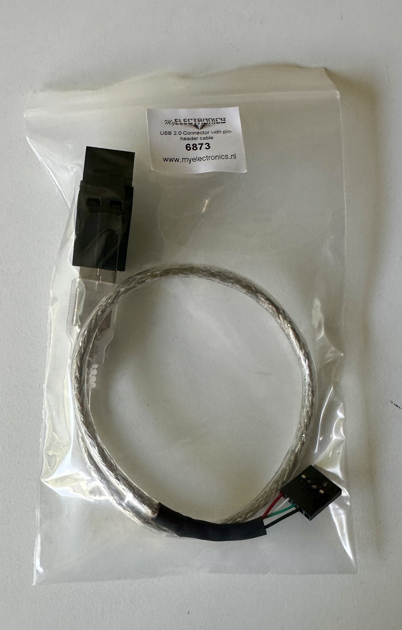 USB 2.0 Connector with pin-header cable - MyElectronics