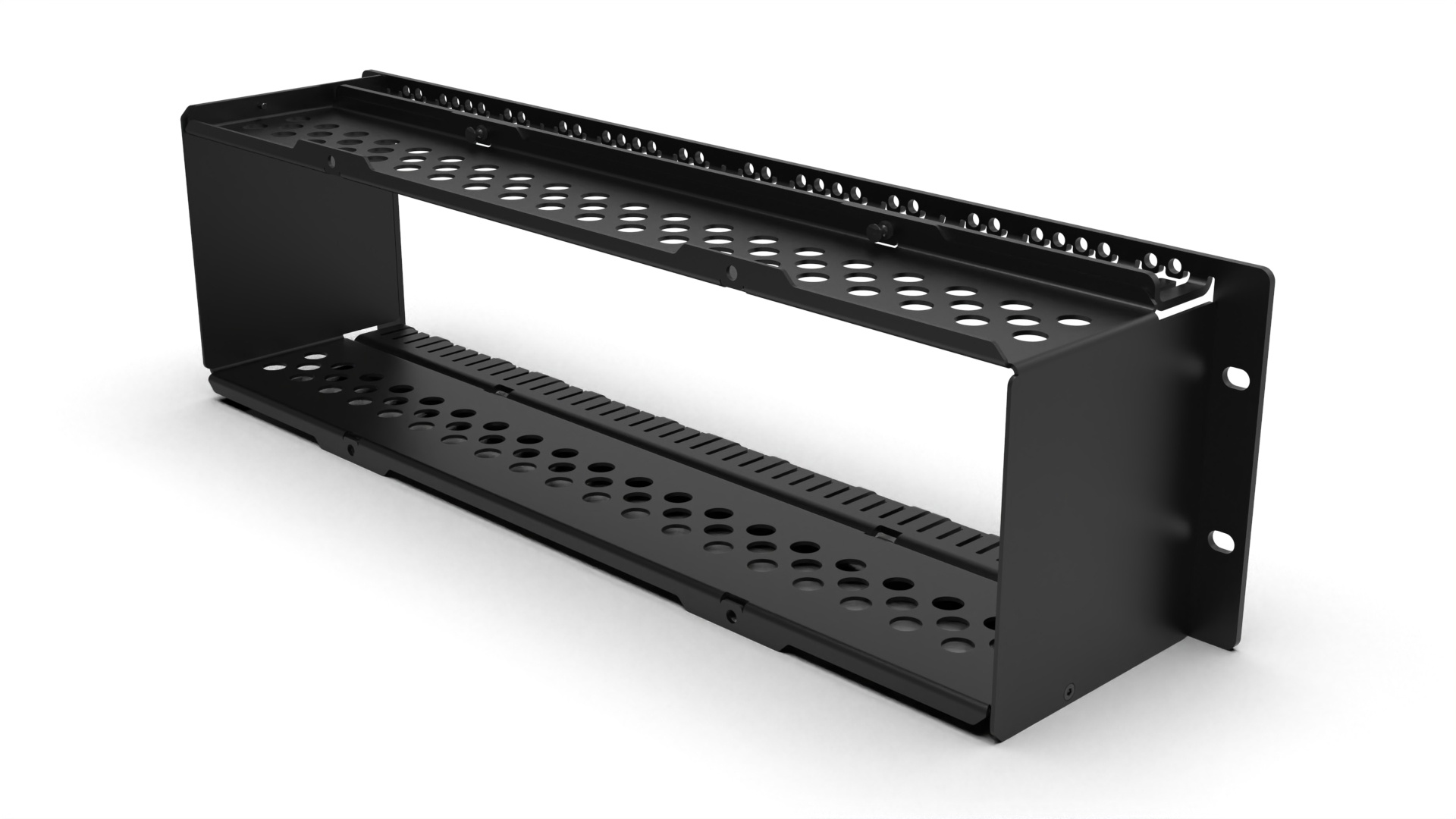19 inch rack mount 3U Pro Enclosed for 12x RASPBERRY Pi - FRONT REMOV ...
