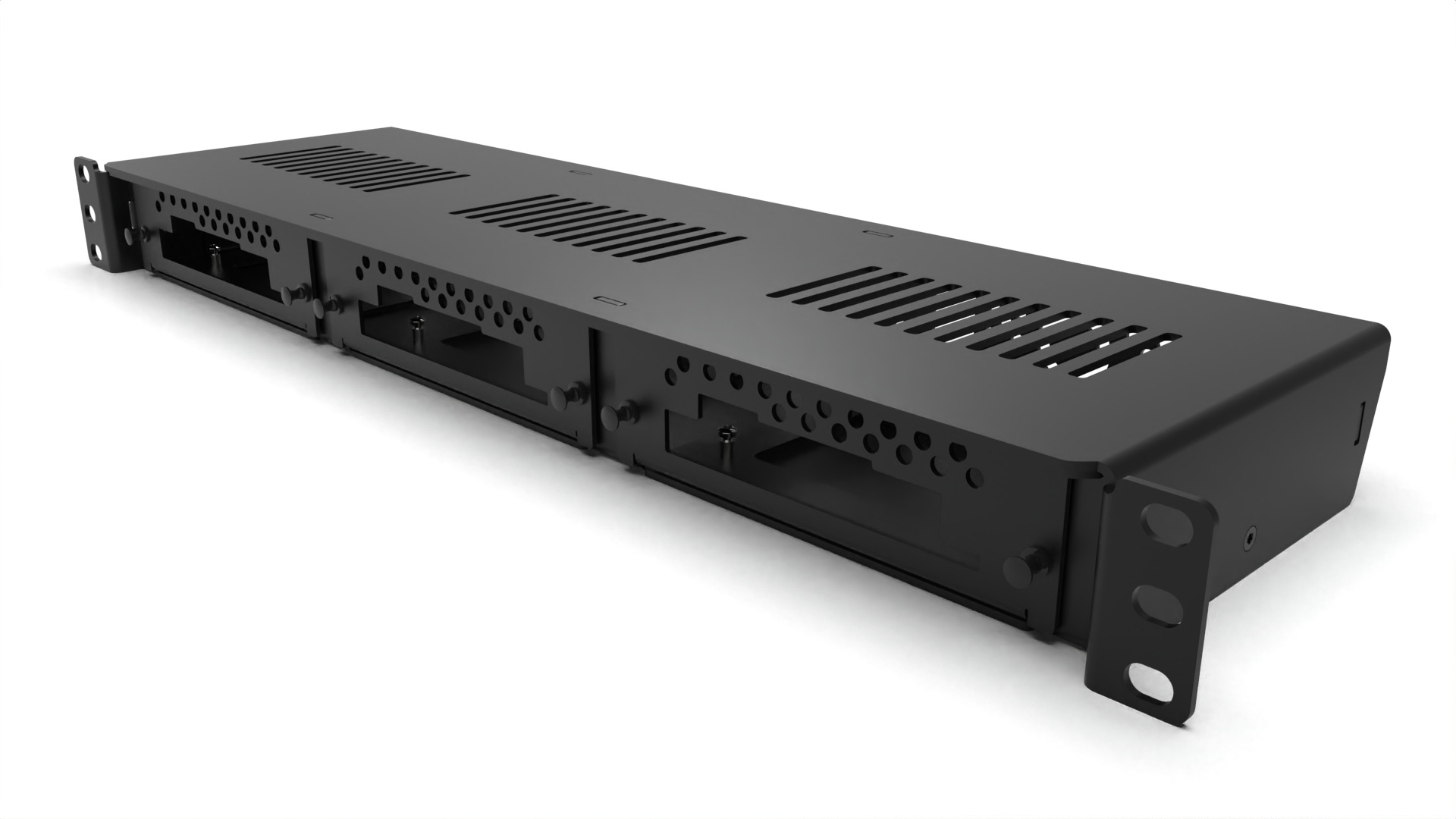 1U rack mount Pro Enclosed 3x Jetson - FRONT REMOVABLE - MyElectronics