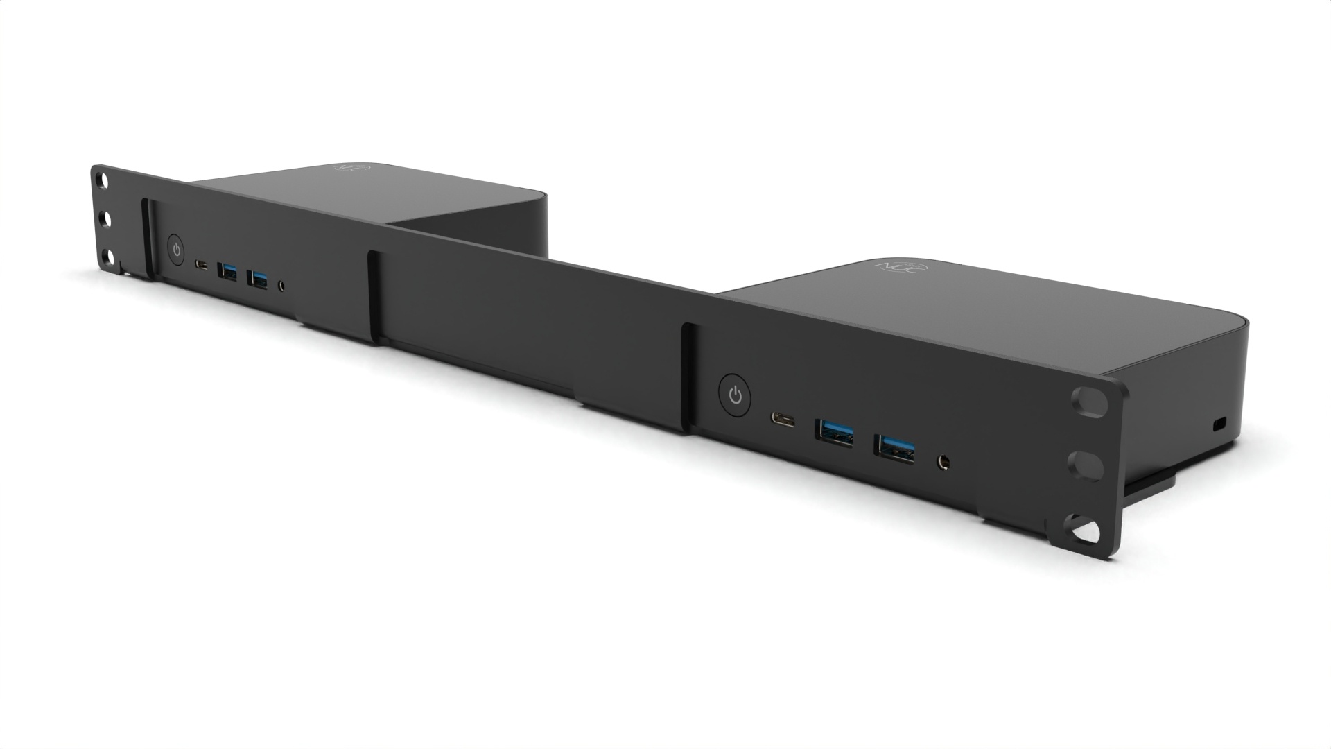 19-inch 1U rack mount for 1~3 NUC Essential / Pro / Pro+ including 2x ...