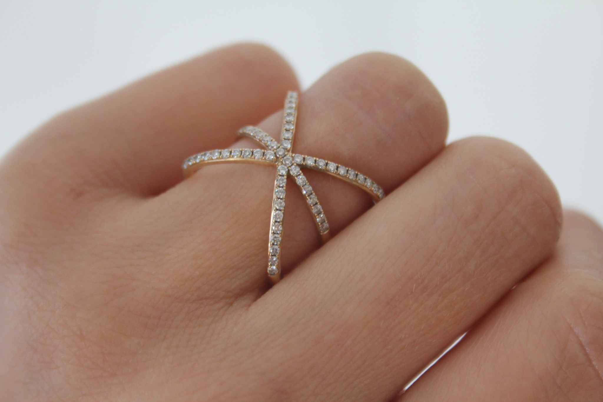 BLOSSOM Gold Diamond Megan Star Ring - Joulberry