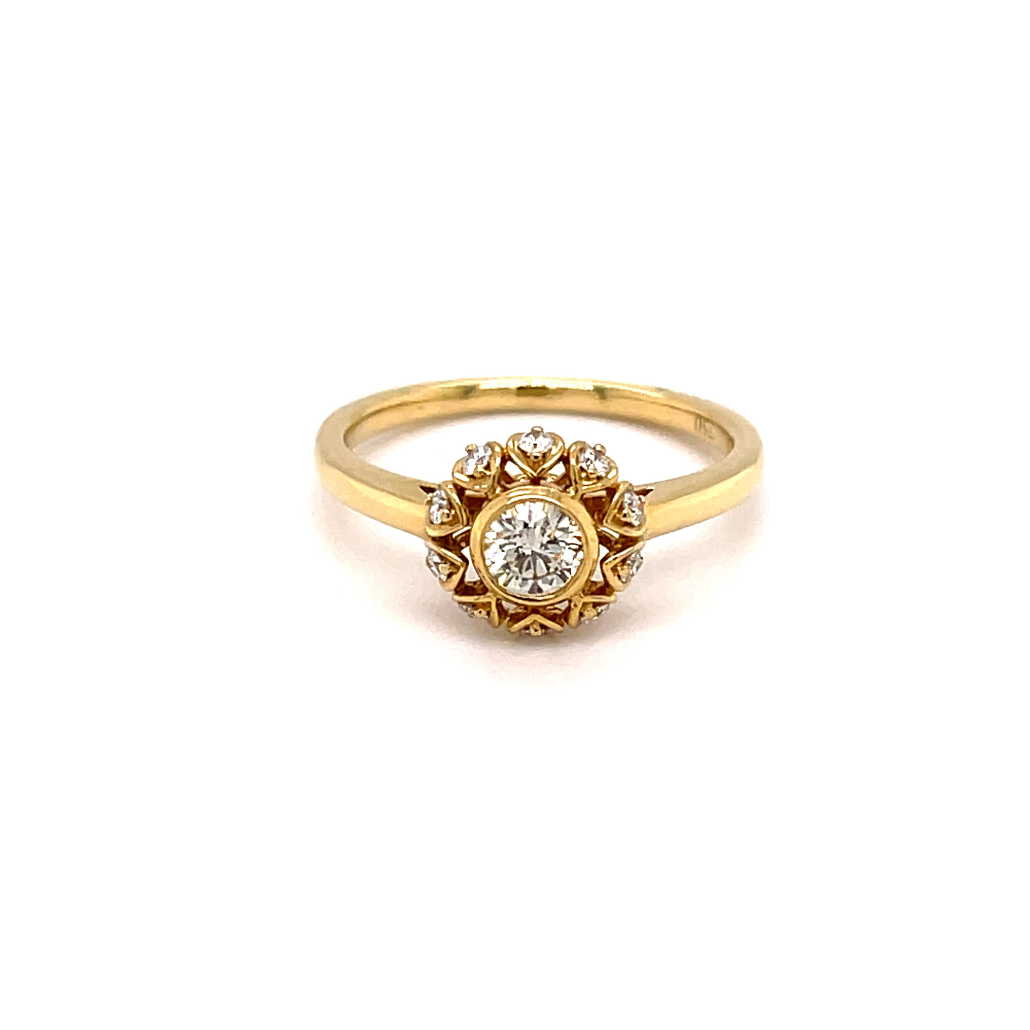 GATSBY Gold Diamond Clarice Ring - Joulberry