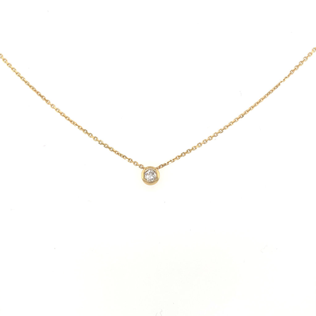 DAISY GOLD DIAMOND SLIDER NECKLACE - Joulberry
