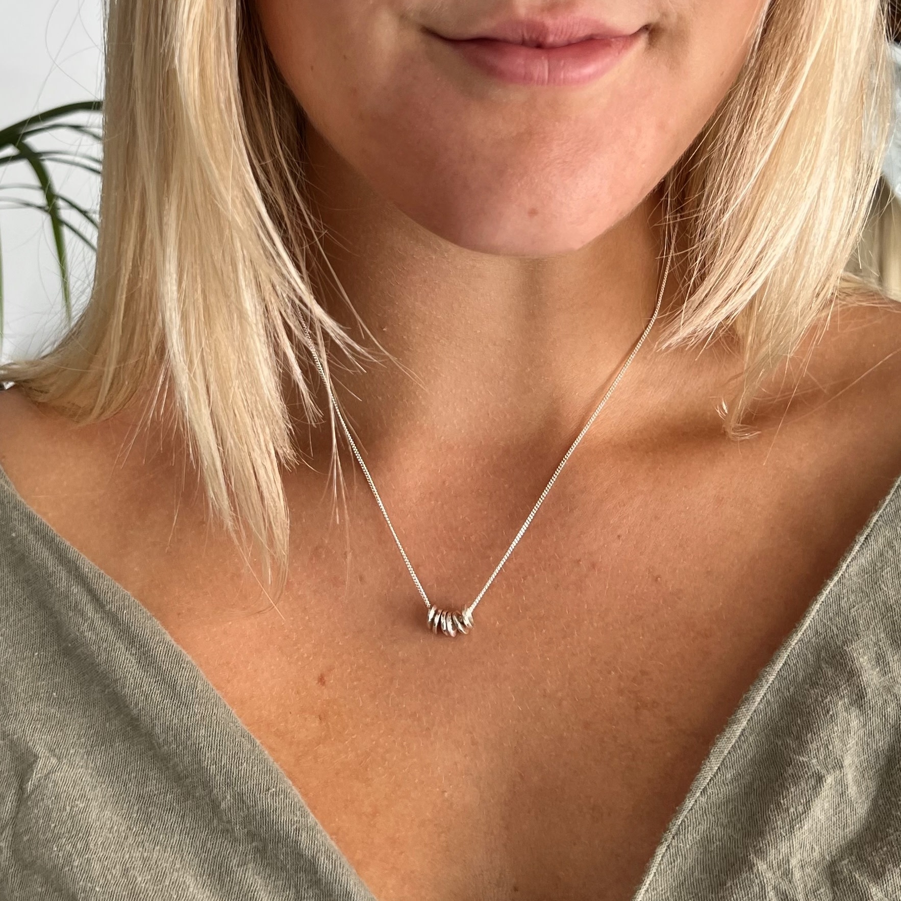 Silver Sienna necklace - Joulberry