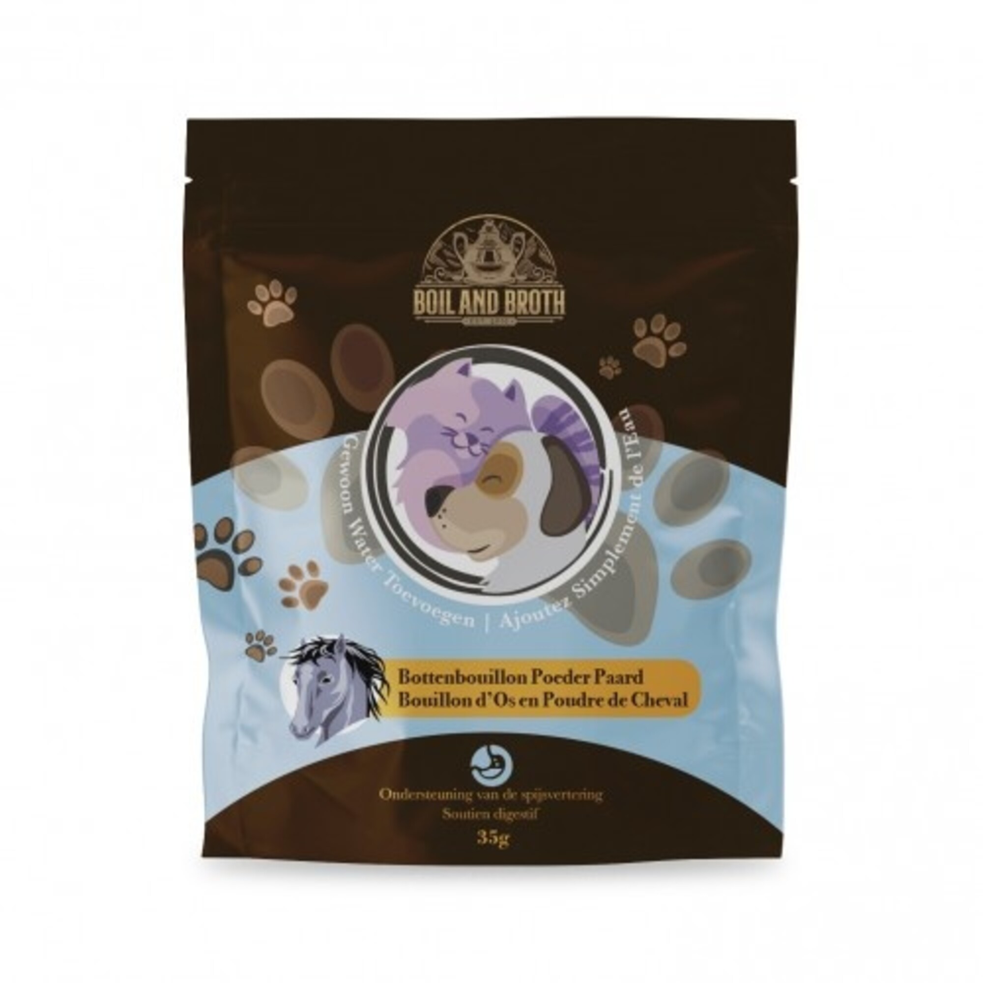 Boil & Broth Bone Broth Powder Paard - The Dog Lounge