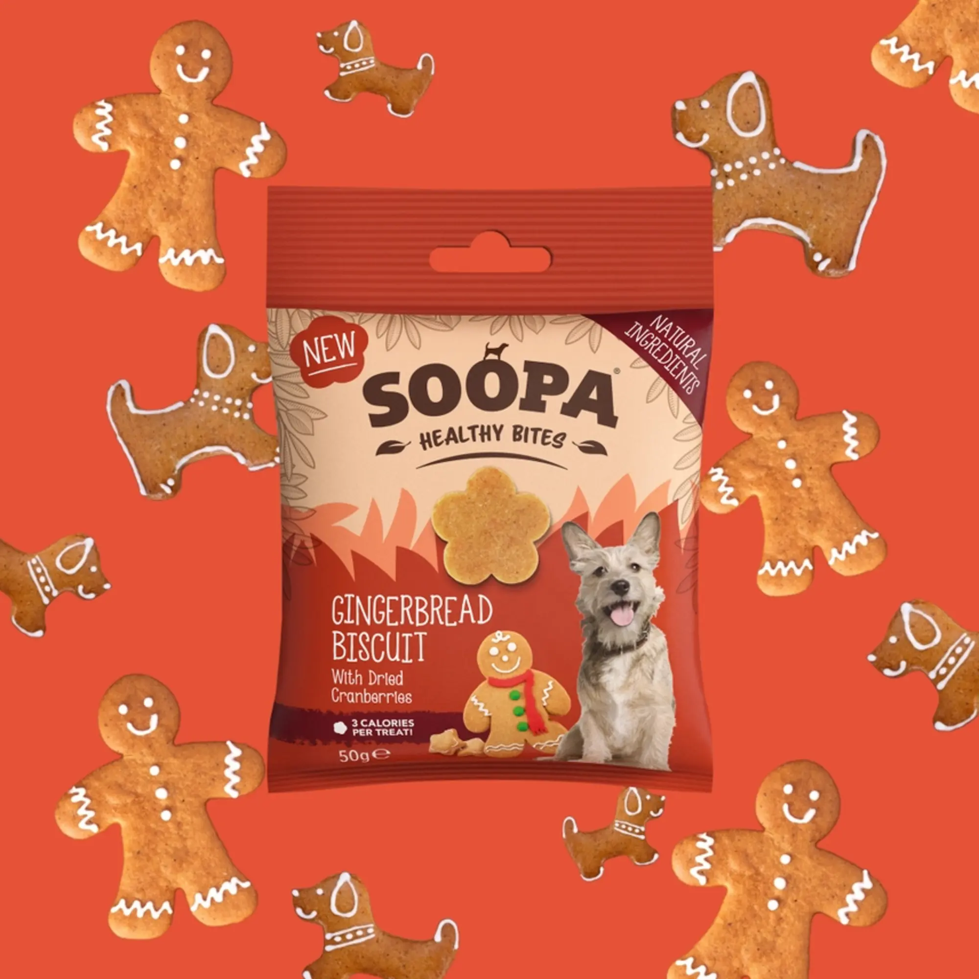 Soopa Bites - Gingerbread Biscuit - The Dog Lounge