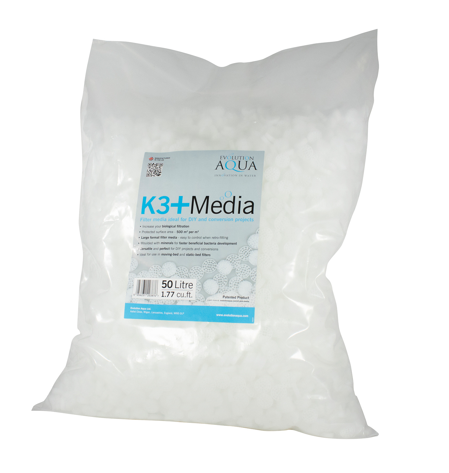 K3 Plus Media 50 liter kopen | Evolution Aqua | PEEKOI.NL - Peekoi