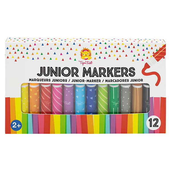Tiger Tribe uitwasbare stiften set van 12 | Little Thingz