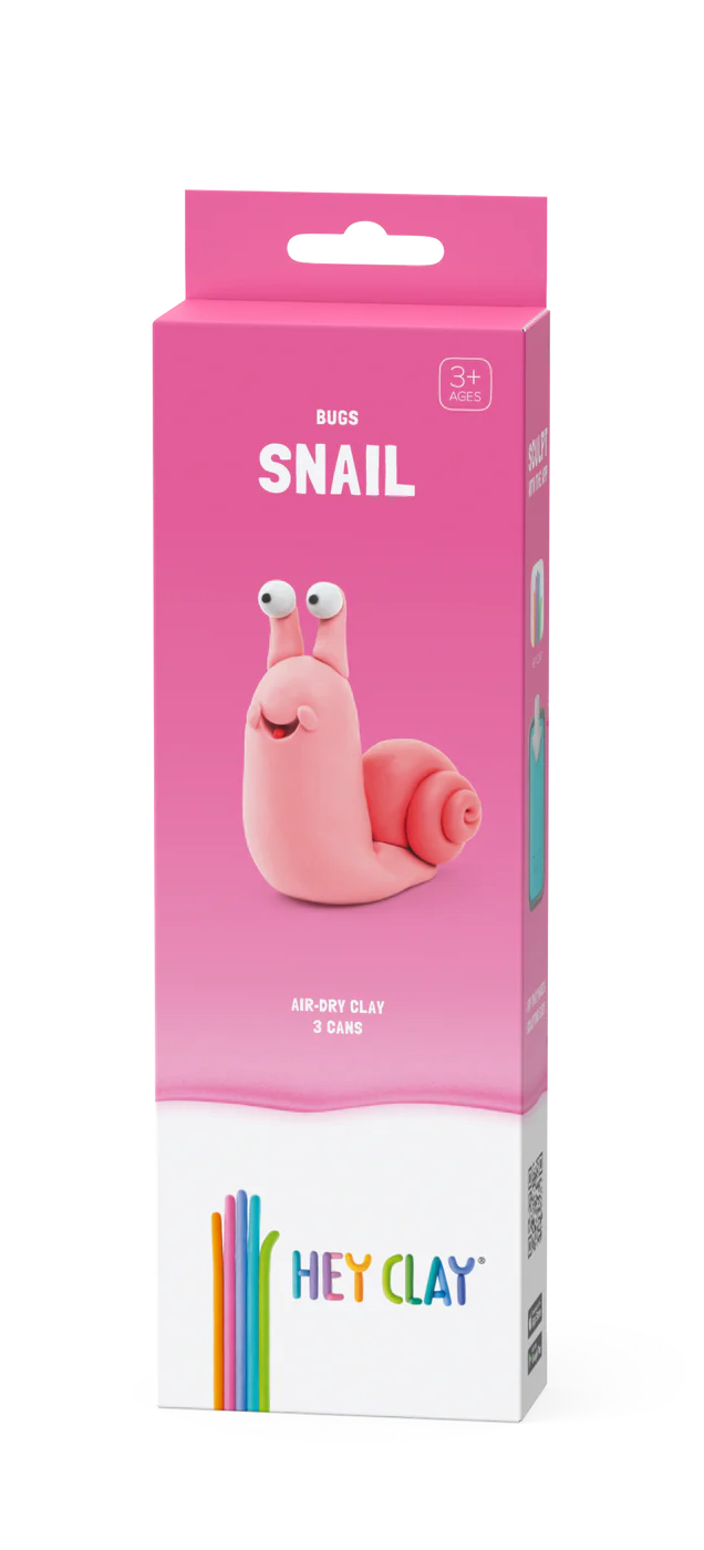 Hey Clay | Bugs Snail - 3 cans | Little Thingz