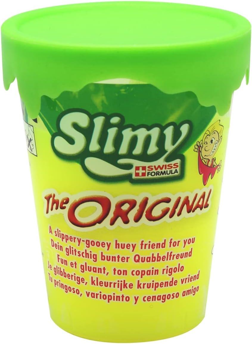 Slimy | Mini Slimy Cup 80g Geel The Original | Little Thingz