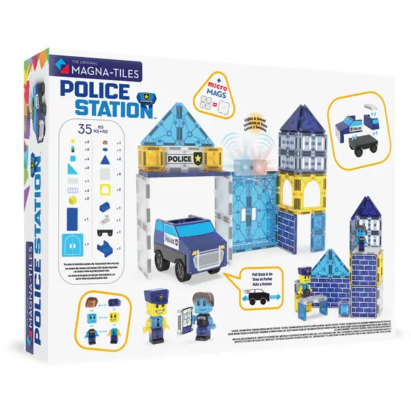 Magna-Tiles | Police Station 35 Piece Set | Little Thingz