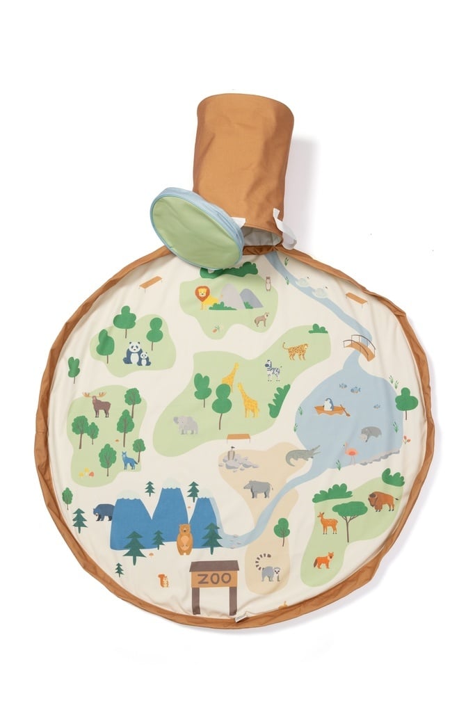 Play & Go | Speeltapijt/Opberger Soo Zoo Ø140cm | Little Thingz