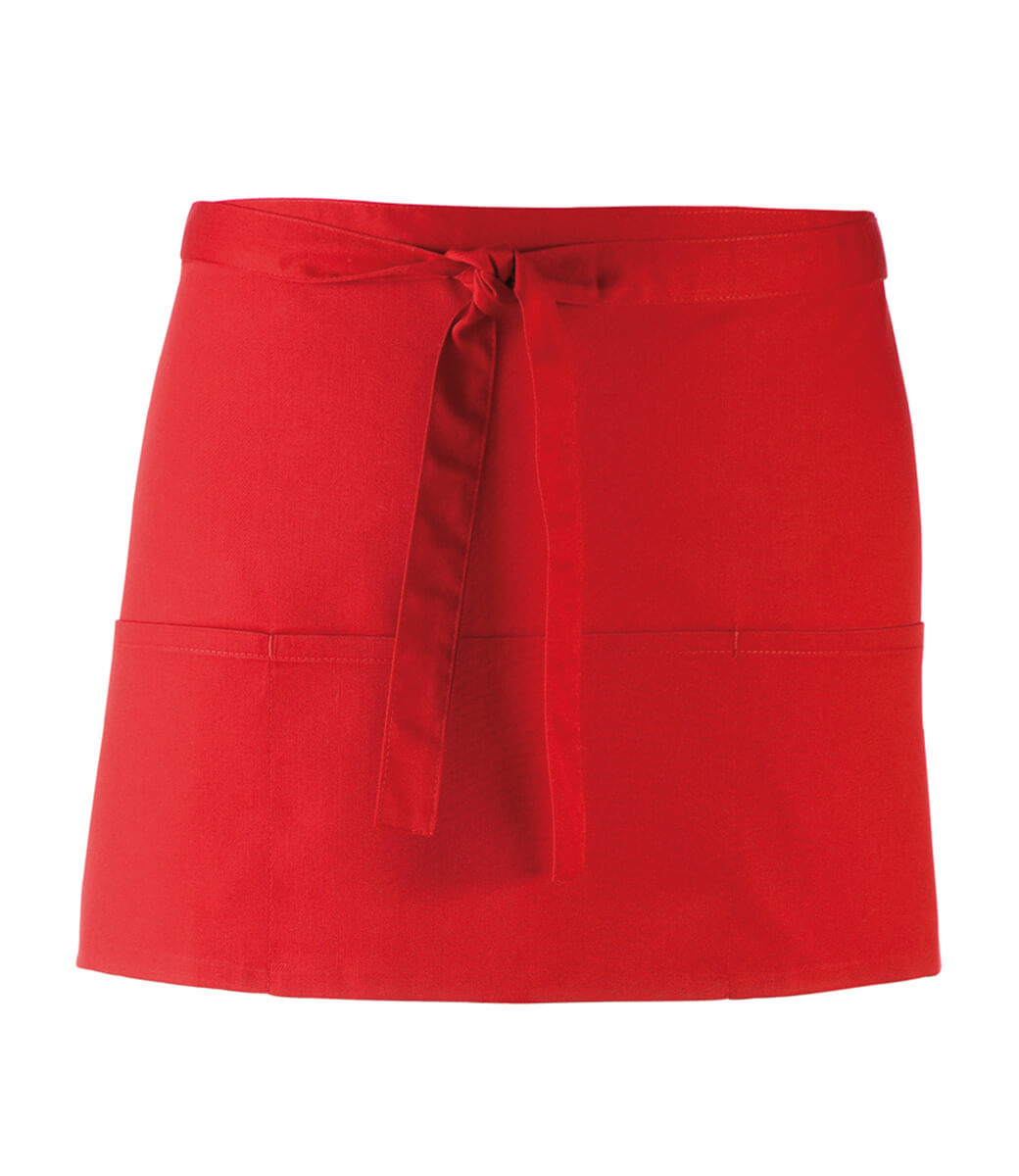 Basic horeca sloof kort unisex rood - Fabrixs
