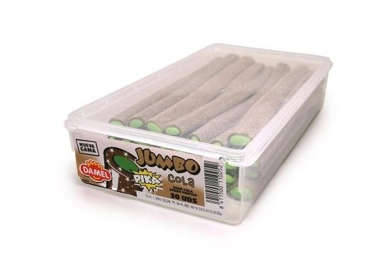 Jumbo Sour Cola Sticks Doos 30 Stuks Damel - Snoepdiscounter.nl