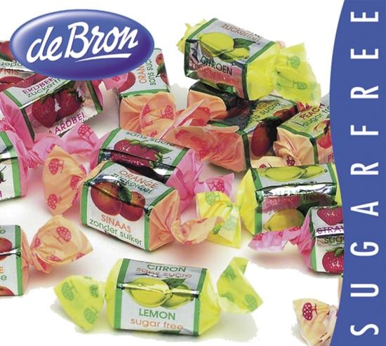 De Bron Fruit&Juice Toffees 1Kilo Suikervrij - Snoepdiscounter.nl