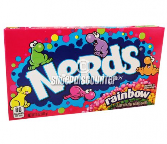 Rainbow Nerds -videobox 141 gram - Snoepdiscounter.nl