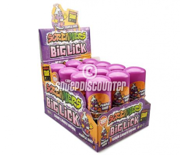 Big Lick Screamer Purple-Doos 12 stuks - Snoepdiscounter.nl