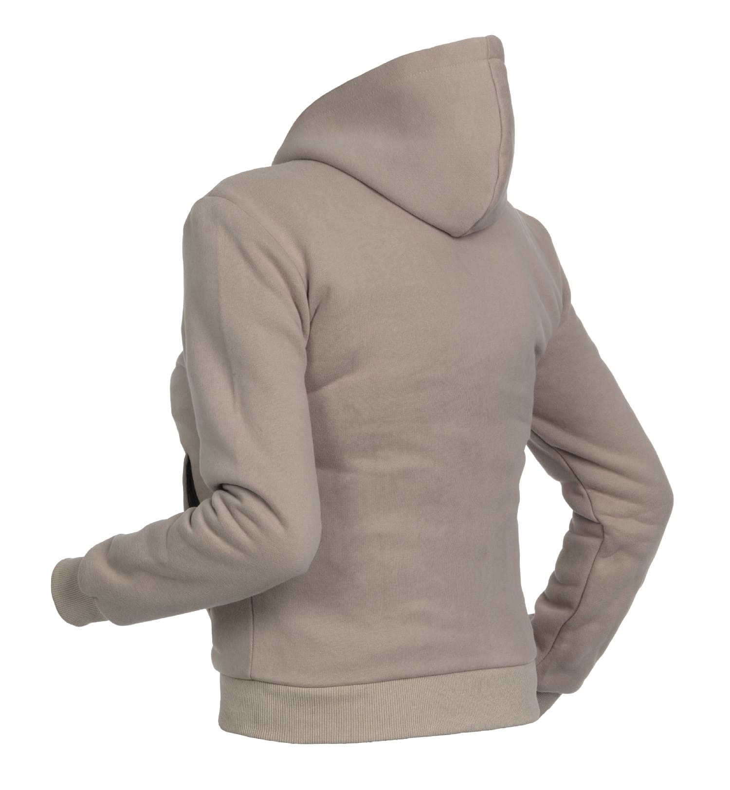 Beheizter Hoodie - Dual Heating| Damen - Beige - Beheizte-Kleidung.de