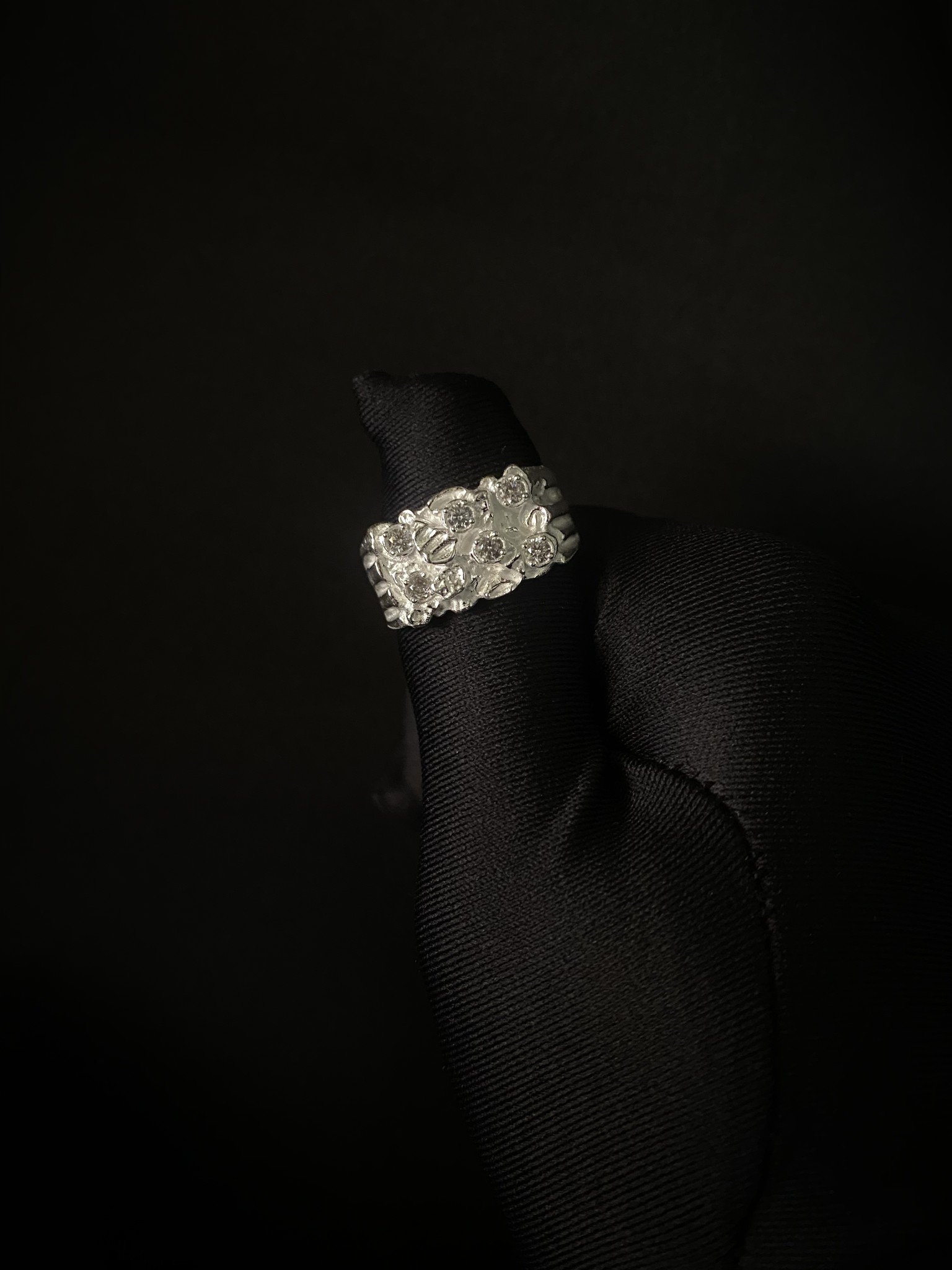 Ring zilver piet piet met zirkonia's - De Goud Winkel