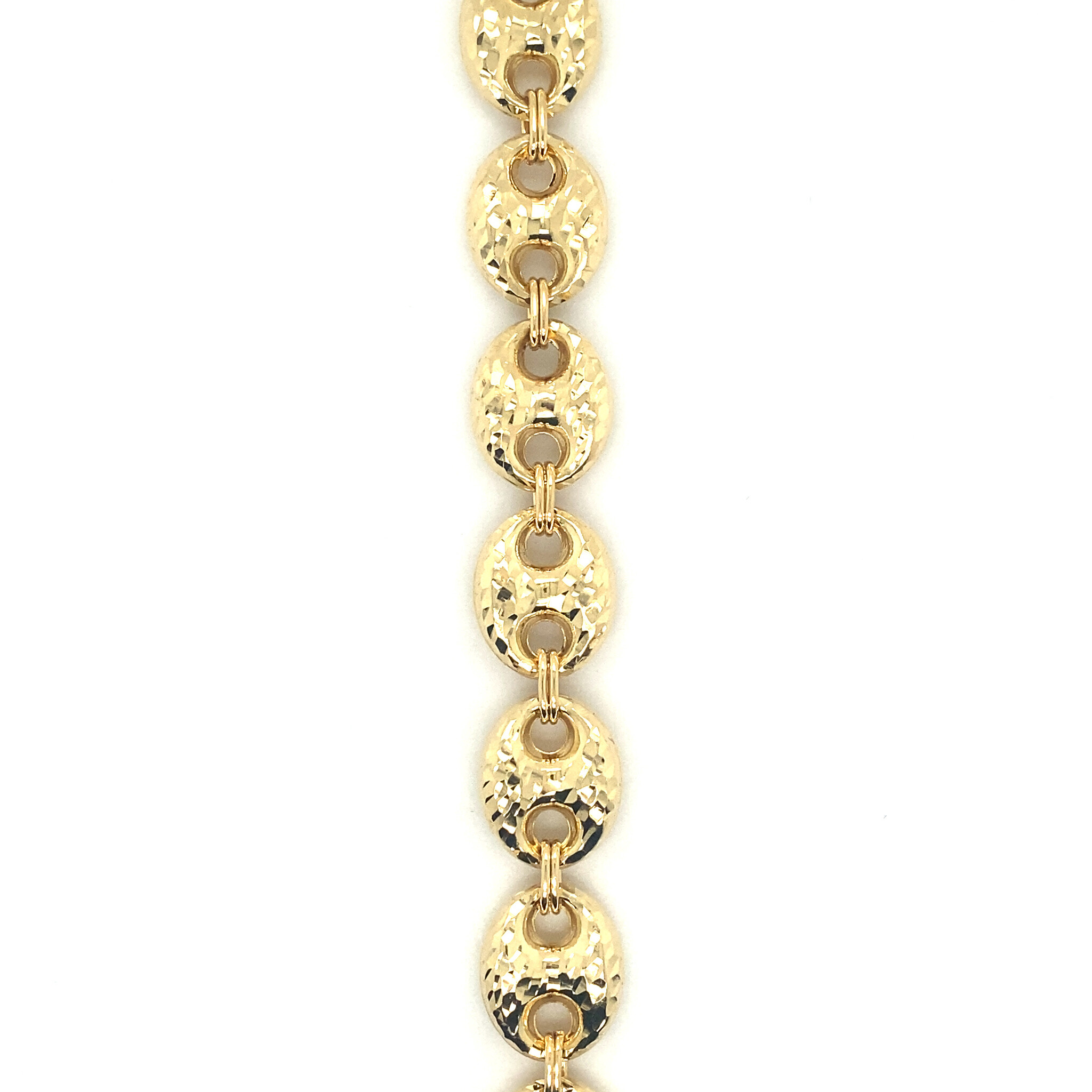 Armband koffieboontjes diamond cut - De Goud Winkel