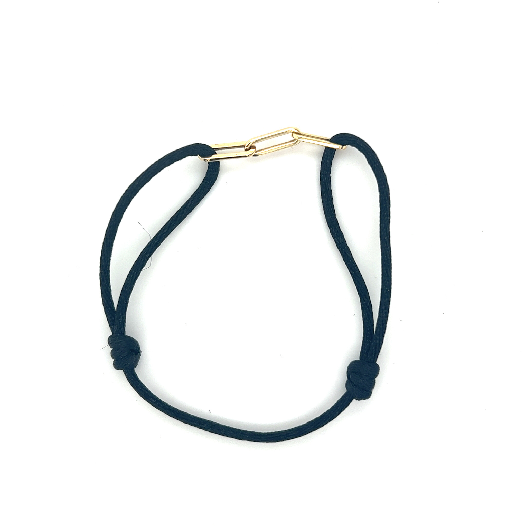 Armband koord met CFE-schakels adjustable size - De Goud Winkel