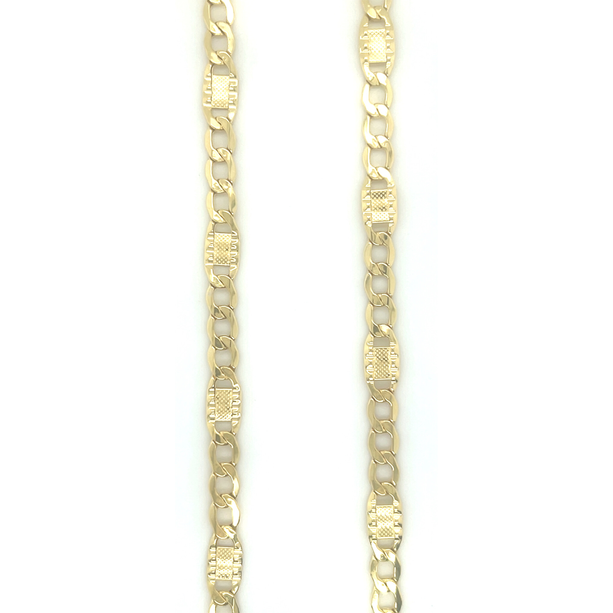 Ketting variant Figoschakel met diamond cut - De Goud Winkel
