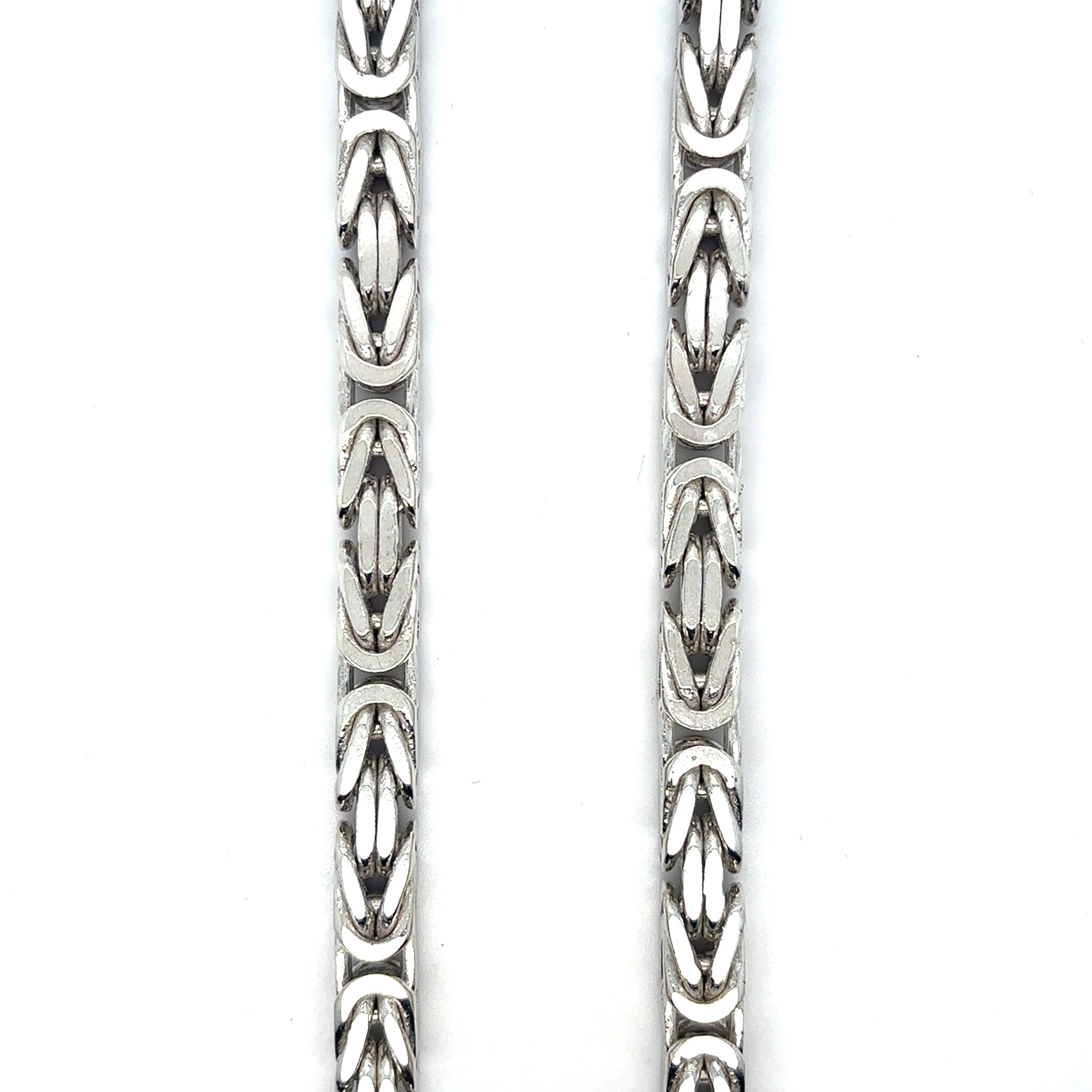 Ketting zilver koningsschakel 6 mm - De Goud Winkel