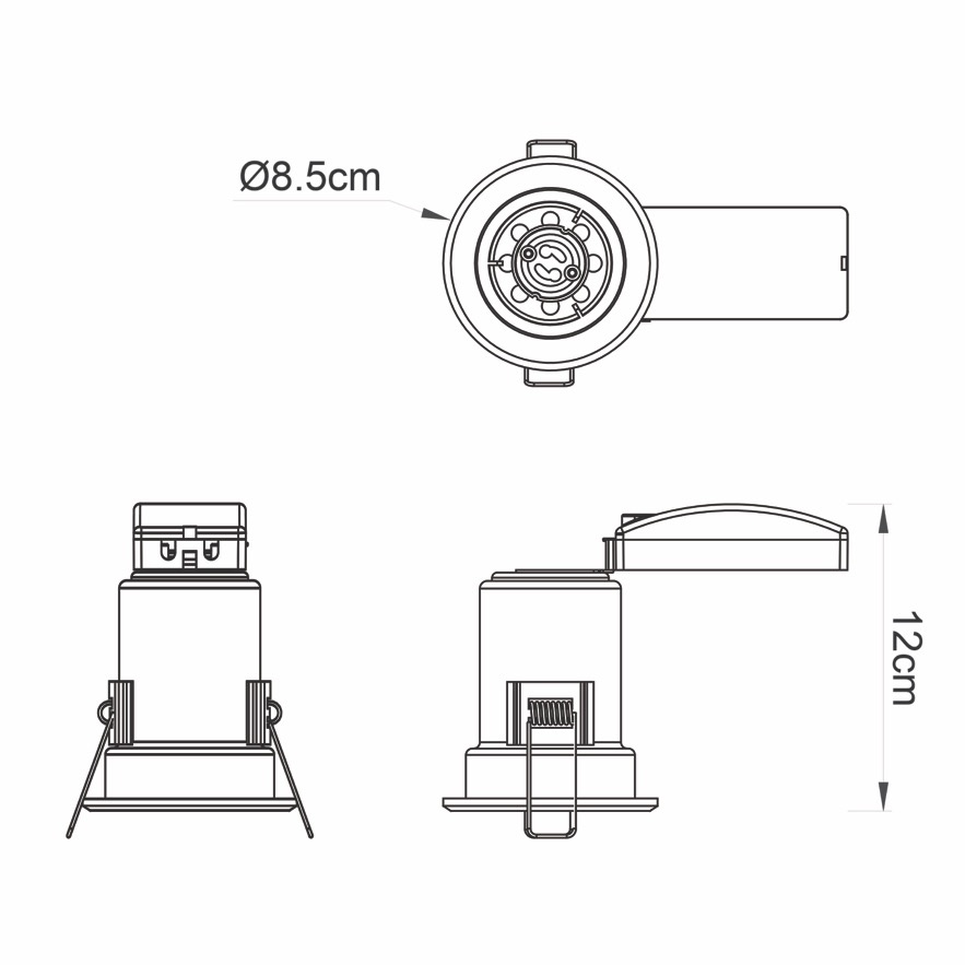 Shieldplus Mv Fixed 50W Recessed - Chrome Plate - The Factory Shop ...