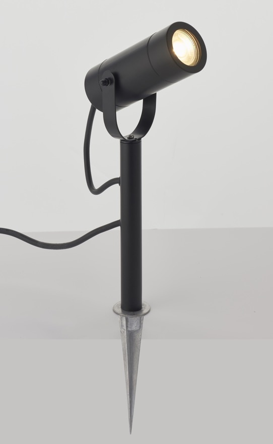 Atom 310mm Spike Matt black paint & clear glass - The Factory Shop ...