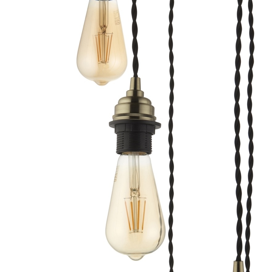 Contemporary cable set 5lt Pendant - The Factory Shop - Poole Lighting