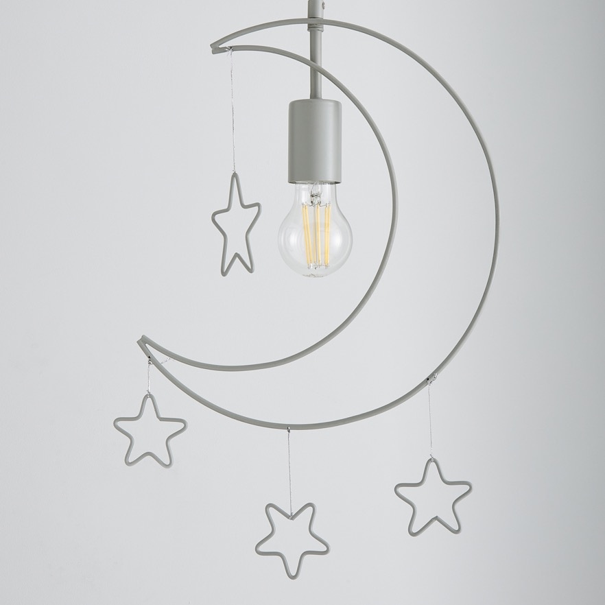 Moon and Stars 1 Light Pendant Ceiling Fitting - The Factory Shop ...