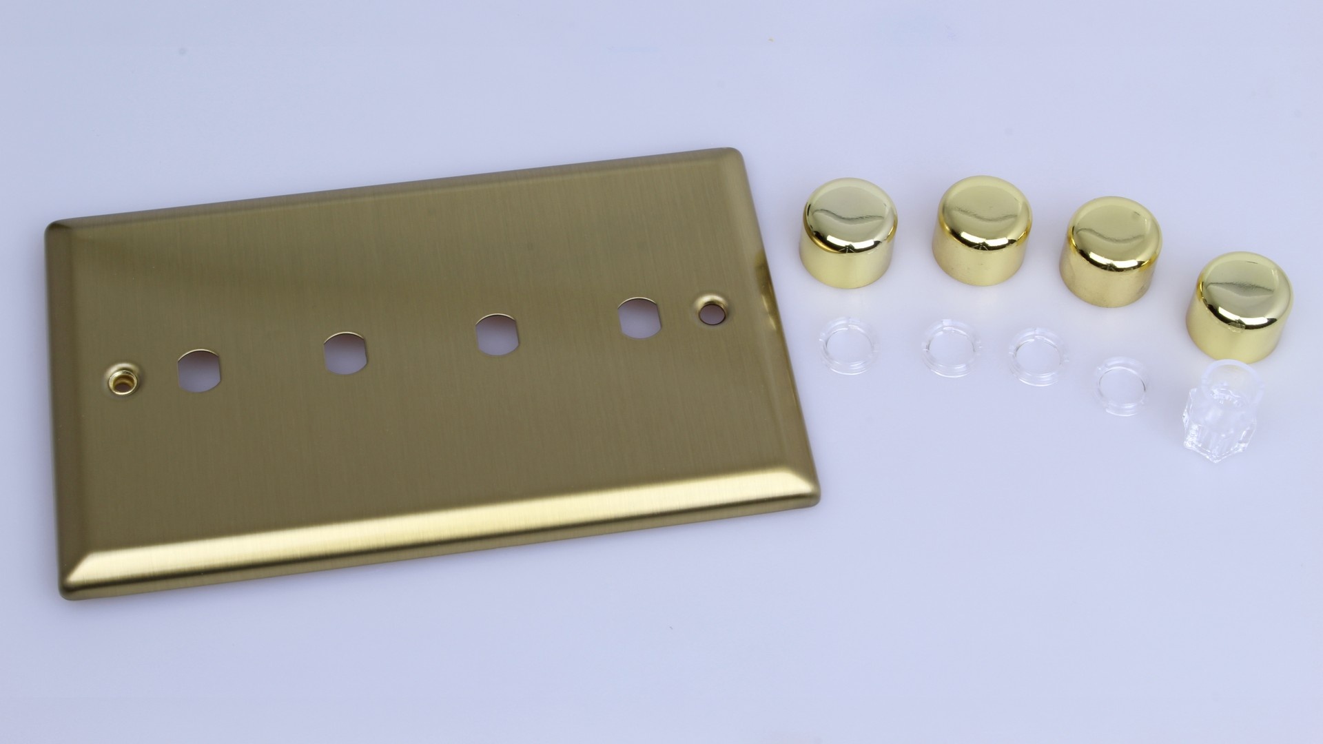 Varilight Matrix Urban Brushed Brass Polished Brass Knob - The Factory ...