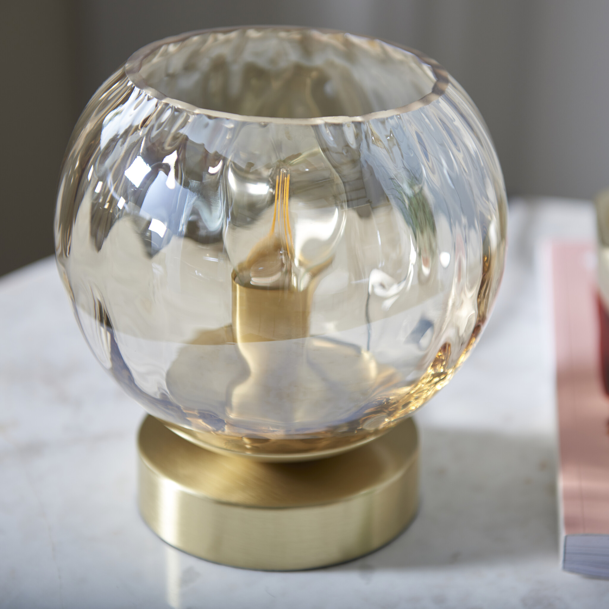 Dimple table 25W SW - brushed brass - Factory Second - The Factory Shop ...