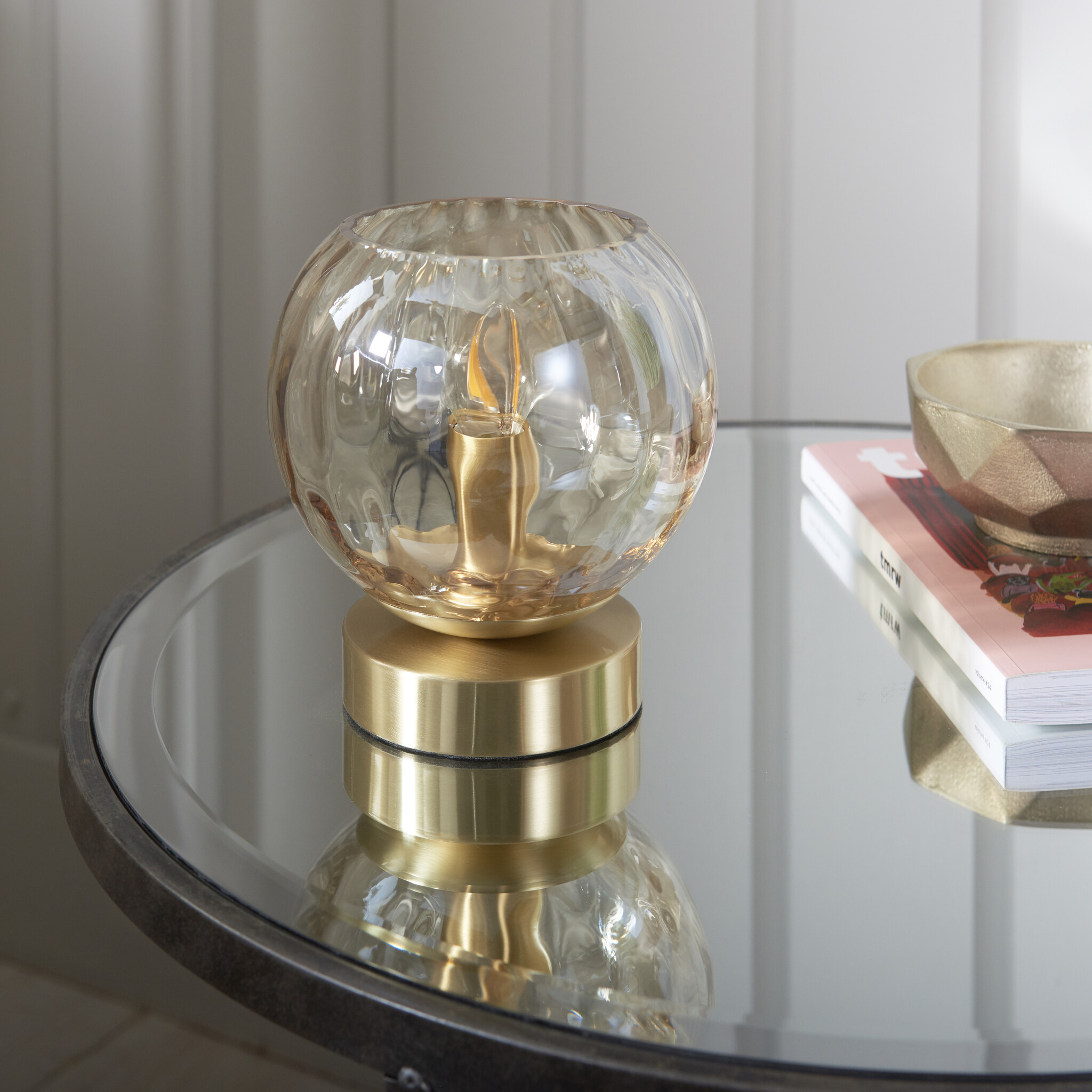 Dimple table 25W SW - brushed brass - Factory Second - The Factory Shop ...