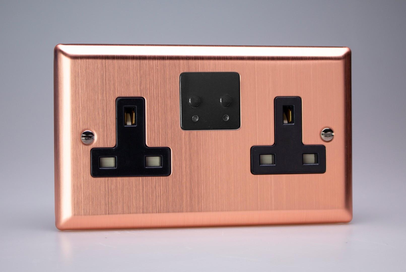 Varilight 2-Gang 13A Single Pole WiFi Switched Socket for V-Pro Smart ...