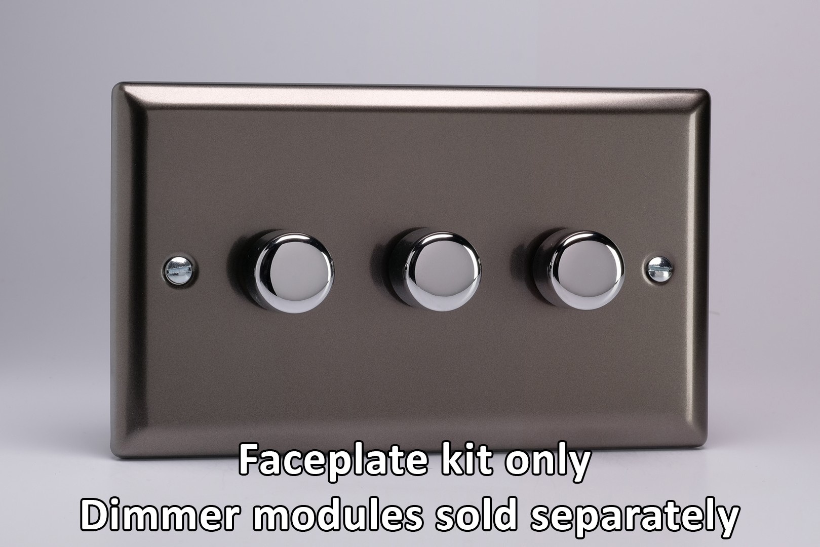 Varilight Classic 3-Gang Matrix Kit For Rotary Dimmers (Twin Plate ...