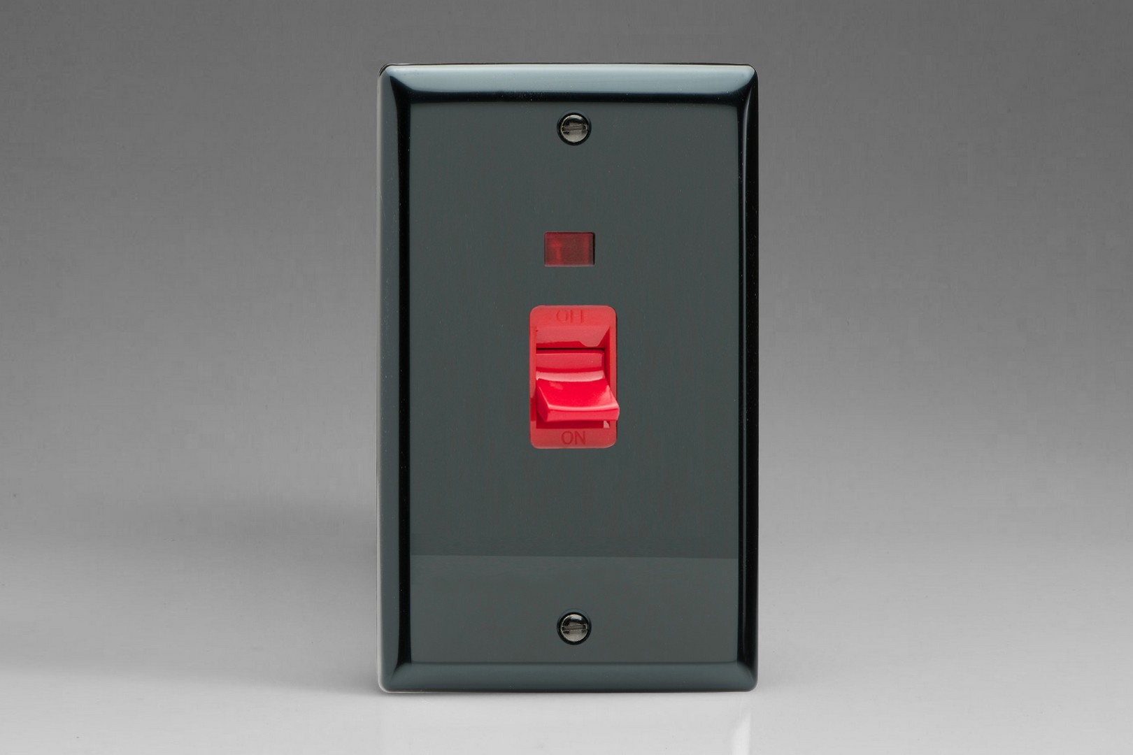 Varilight Classic 45A Cooker Switch + Neon (Vertical Twin Plate, Red ... Varilight Classic 45A Cooker Switch + Neon (Vertical Twin Plate, Red ...