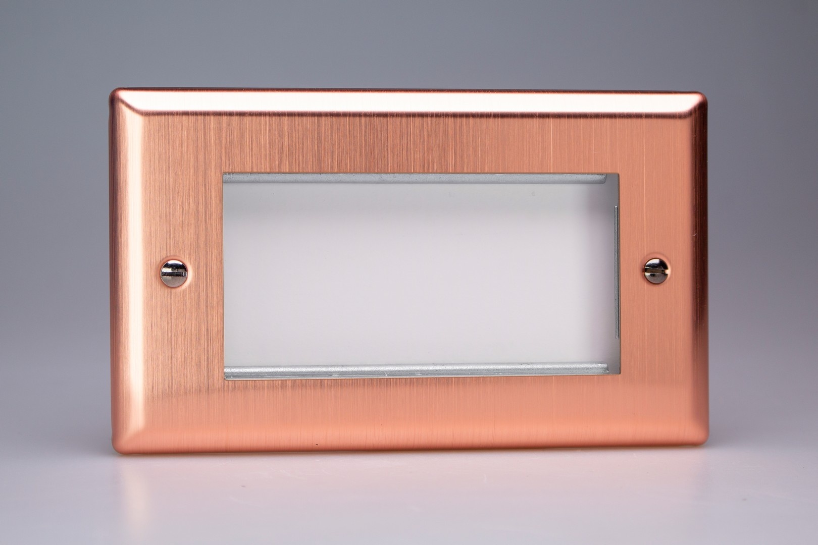 Varilight Urban DataGrid Twin Plate (4 Grid Spaces) Brushed Copper ... Varilight Urban DataGrid Twin Plate (4 Grid Spaces) Brushed Copper ...